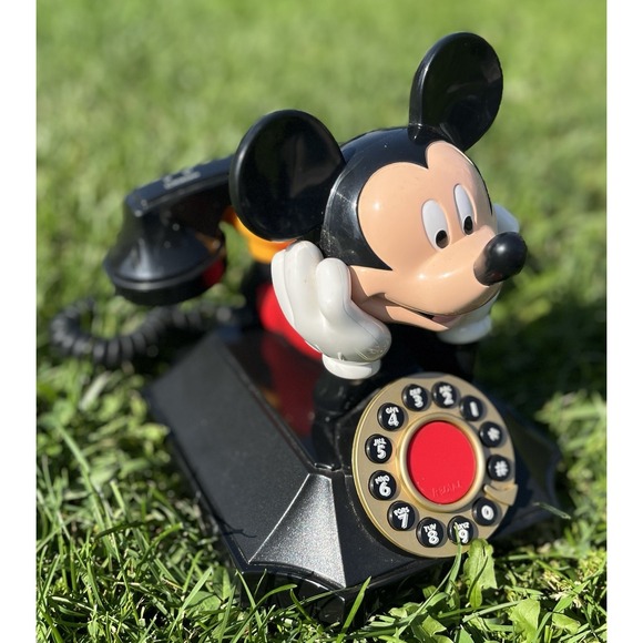 Cell Phones & Accessories | Vintage Mickey Mouse Desk Phone Push Button ...